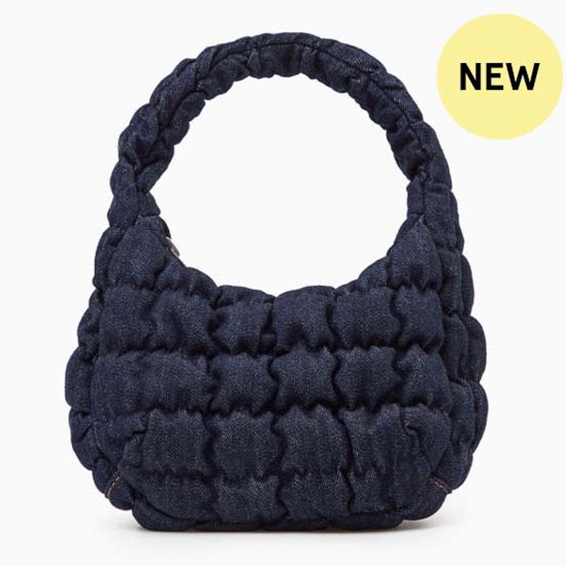 COS Denim Quilted Micro Bag | Shopee Singapore