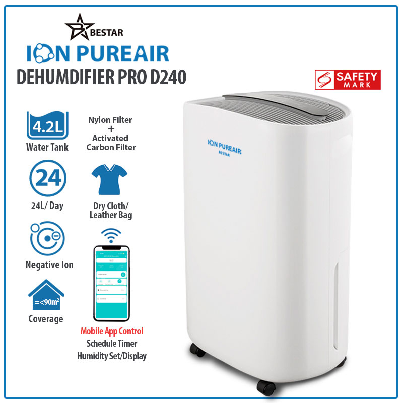 BESTAR ION PUREAIR PRO VERSION D120/D240 Dehumidifier/Negative Ion ...
