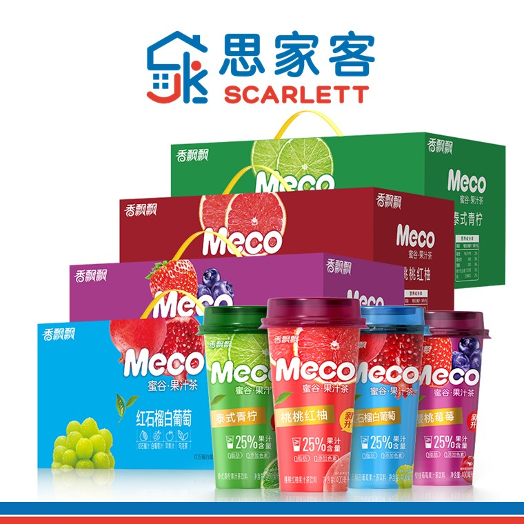 XIANG PIAO PIAO MECO Fruit Tea (CTN) 香飘飘蜜谷果汁茶(箱) 400ml x 15 | Shopee ...