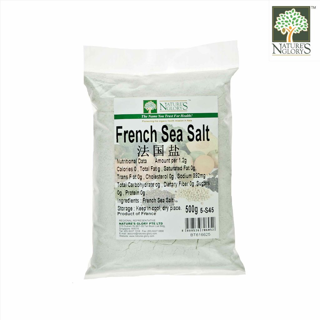 French Celtic Sea Salt Nature's Glory 500g | Shopee Singapore