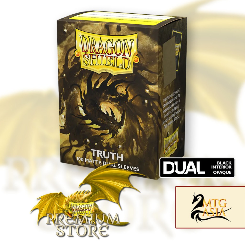 (DUAL) Dragon Shield Matte Truth DUAL Sleeves (100pc) Sealed BNIP ...