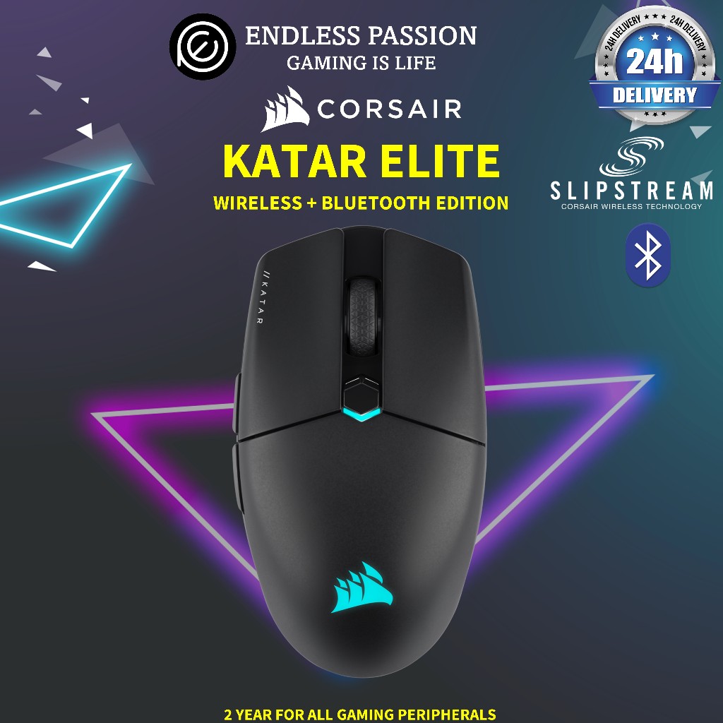 Corsair Katar Elite Wireless Gaming Mouse - CS-CH-931C111-AP | Shopee Singapore