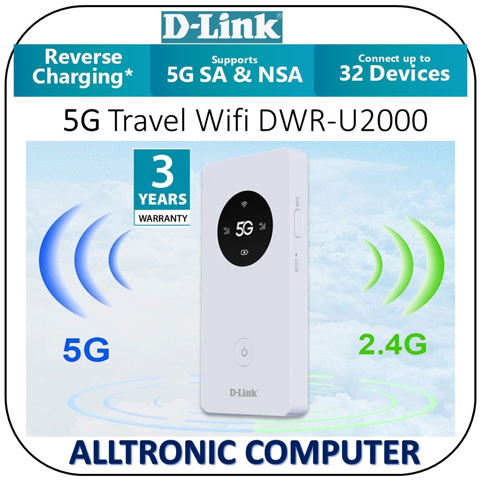 D-Link DWR-U2000 5G Mobile Router Wi-Fi Hostpot | 5G NR SA and NSA | 5G ...