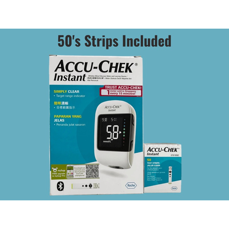 Accu-Chek Instant Meter set (mmol/L) (includes 50s Test Strips ...