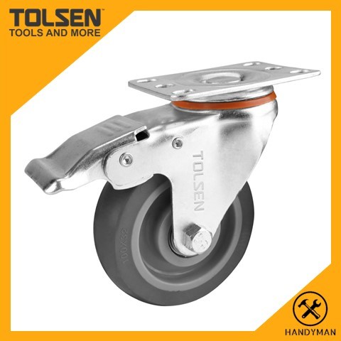 Tolsen Heavy Duty Swivel Caster Wheel With Brake 62916 62918 | Shopee ...