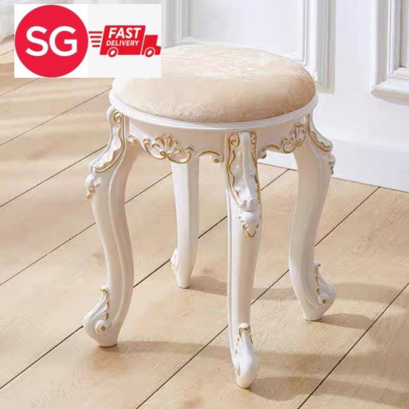 SINGAPORE FAST DELIVERY Princess Avnity Stool bed end stool bedroom ...