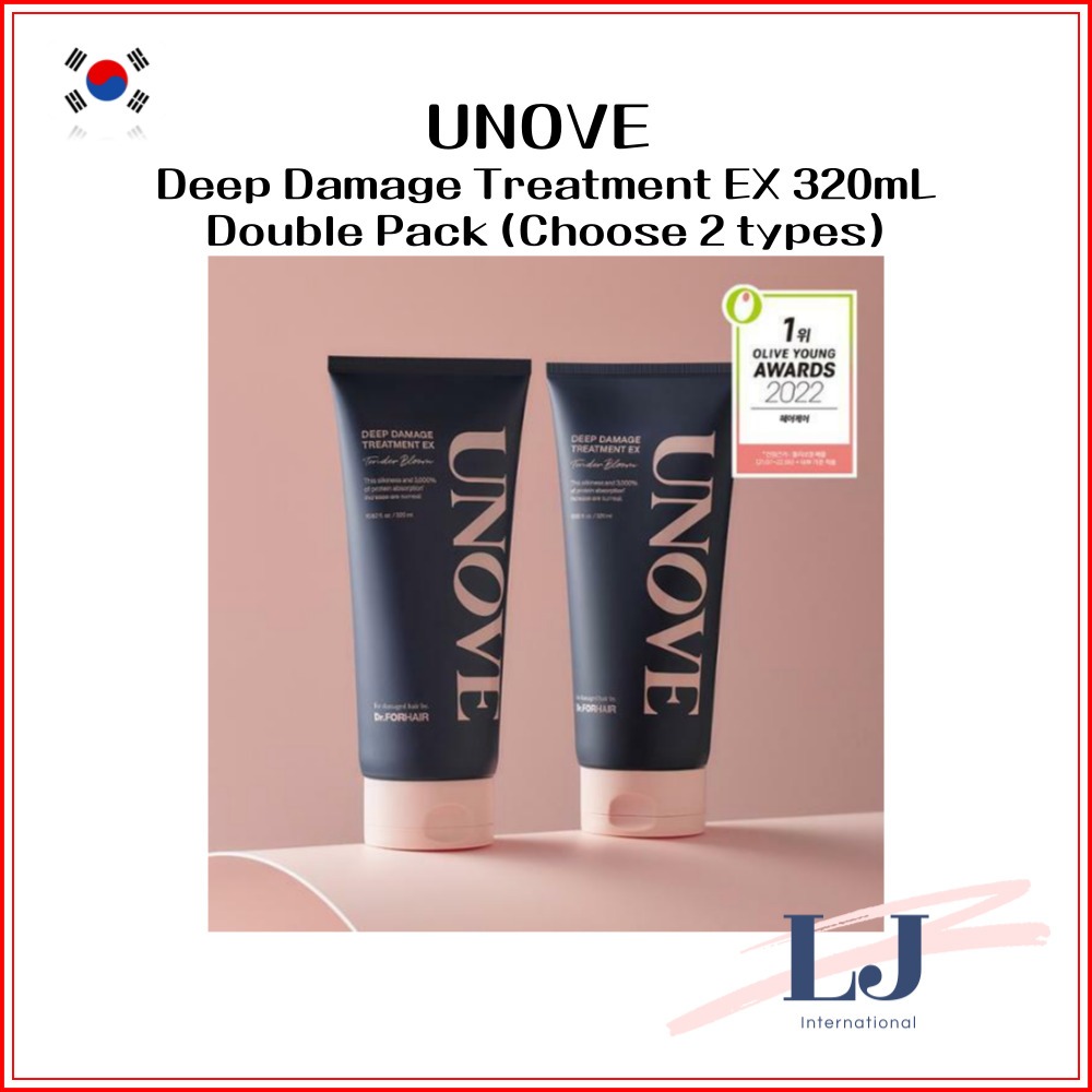UNOVE Deep Damage Treatment EX 320mL Double Pack NEW Fragrance Hair Treatment From KOREA ...