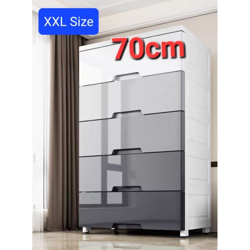 (HOT DEAL) Cabinet drawers 5 tiers plastic storage cupboard large size ...