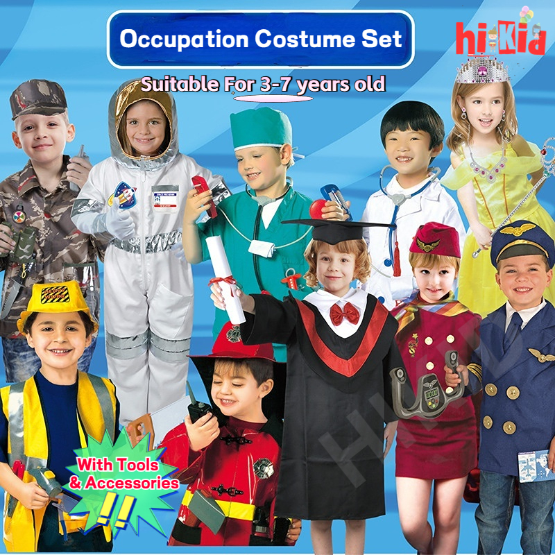 [SG Stock]Occupation Costume Set /Kids Role Play Costume/Fire Fighter ...