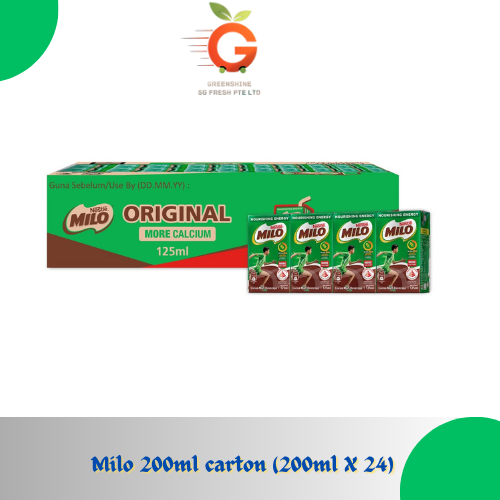 [GreenshineSG ]Milo 200ml carton (200ml X 24) | Shopee Singapore