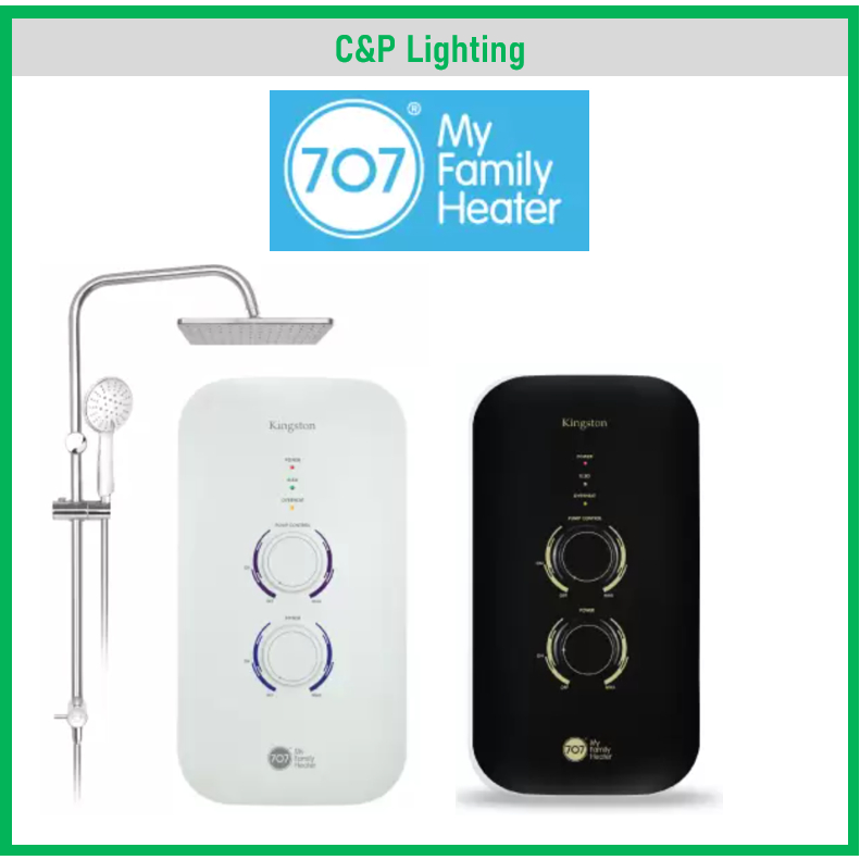 707 Kingston Instant Water Heater with DC Booster Pump and Rain Shower ...