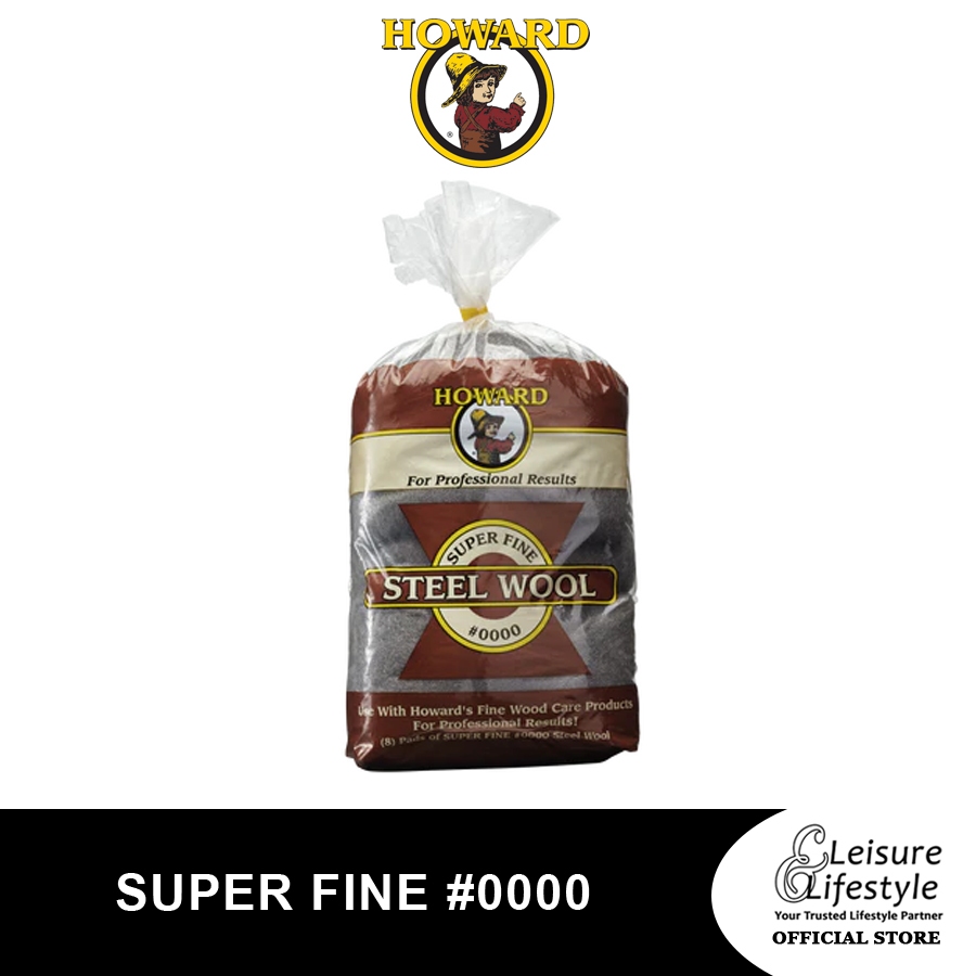 Howard Super Fine Steel Wool #0000 (8 Pads) | Shopee Singapore