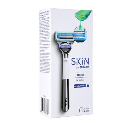 Gillette Skin By Gillette 1 Handle 2 Cartridges/Skin By Gillette 2 In 1 ...