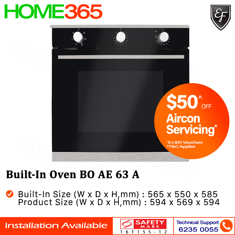 EF Built-In Oven 60cm BO AE 63 A | Shopee Singapore