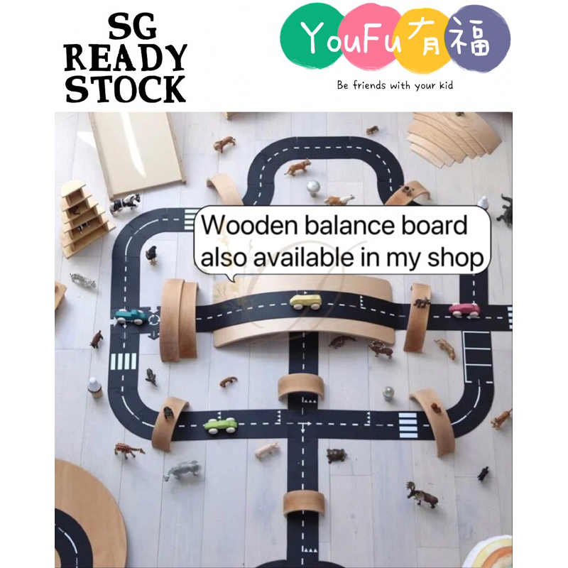 [SG Ready Stock ]Highway Construction Flexible Toy Road Set PVC Puzzle ...