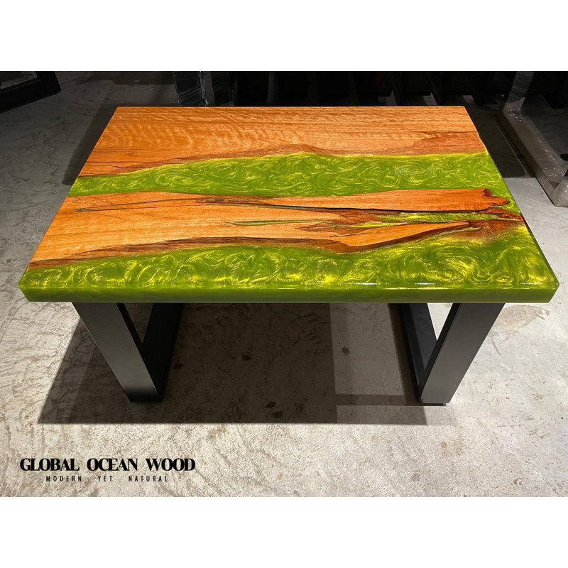 METALLIC Design Epoxy Resin Coffee/Dining Table (Custom Made) | Shopee ...