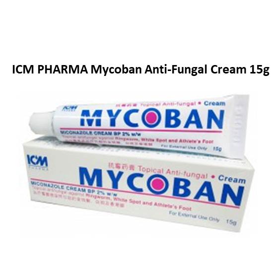 ICM PHARMA Mycoban Topical Anti-Fungal Cream 15g [SG Stock - Jan 2027 ...