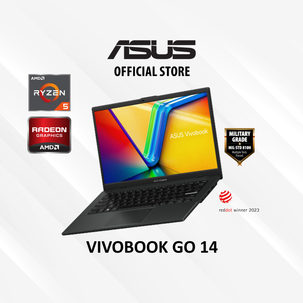 ASUS Vivobook Go 14 E1404FA-EB217W 14" Laptop (AMD Ryzen 5 7520U | AMD ...