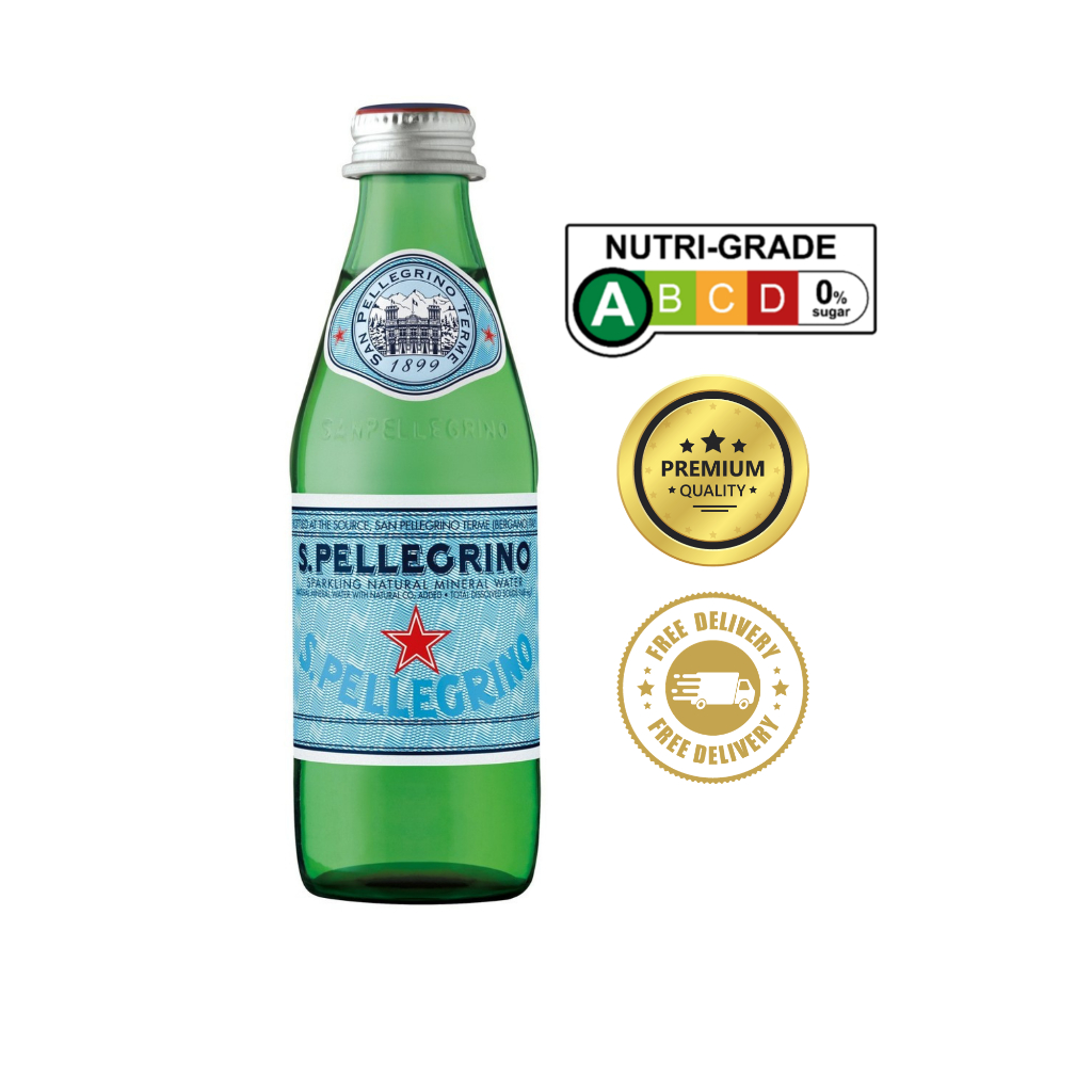 San Pellegrino Sparkling Mineral Water 250ml x 24 bottles (Glass) | Shopee Singapore