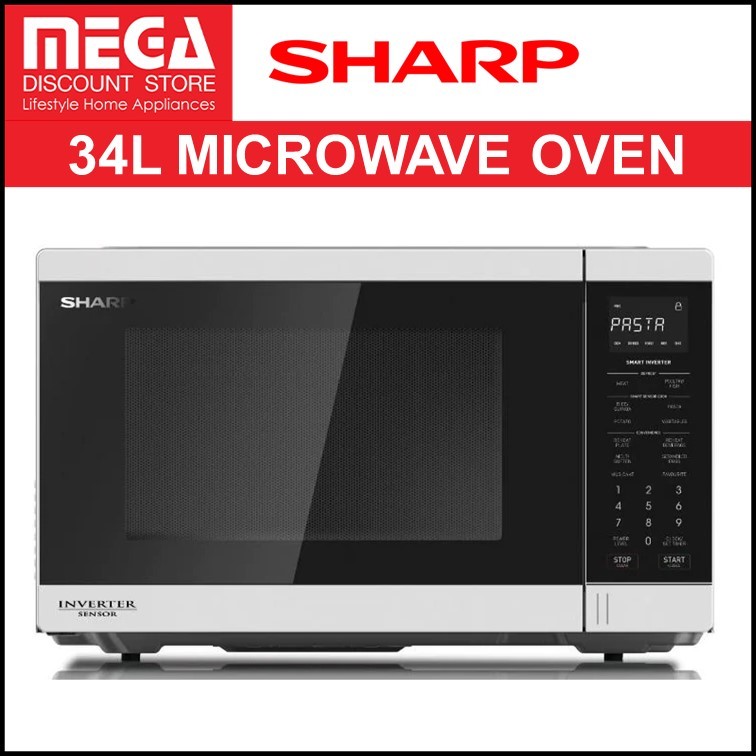 SHARP R-34SI 34L MICROWAVE OVEN (R-34SI-W / R-34SI-BS) | Shopee Singapore