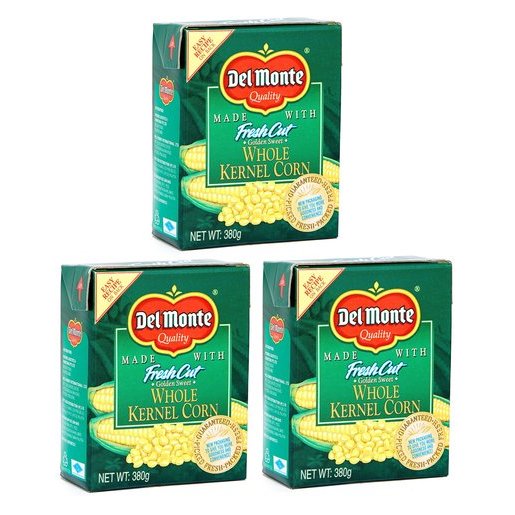 Del Monte Fresh Cut Whole Kernel Corn Pack of 3 (3pkts x 380g) | Shopee ...