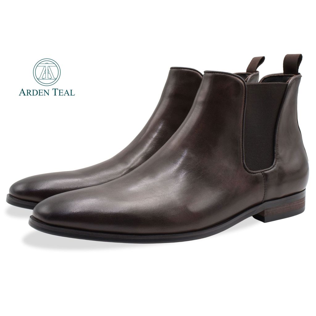 ARDEN TEAL Centenario Walnut Chelsea Boots | Shopee Singapore