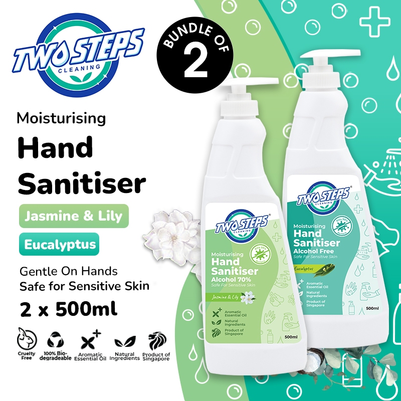 [Hand Sanitizer Bundle Of 2] Two Steps Cleaning Hand Sanitizer Alcohol ...