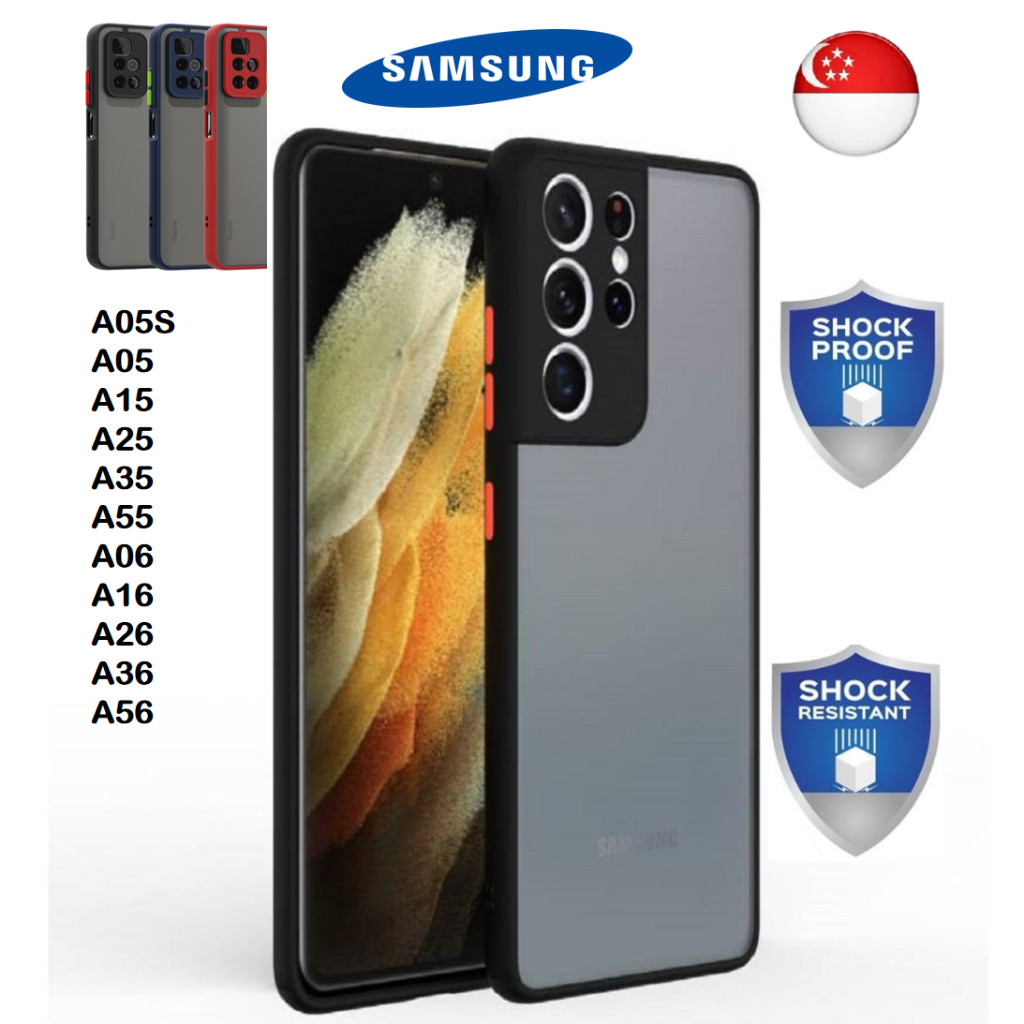 [Frosted Matte] For Samsung Galaxy Case A05S A15 A25 A35 A55 A06 A16 A36 A56 Phone Casing ...
