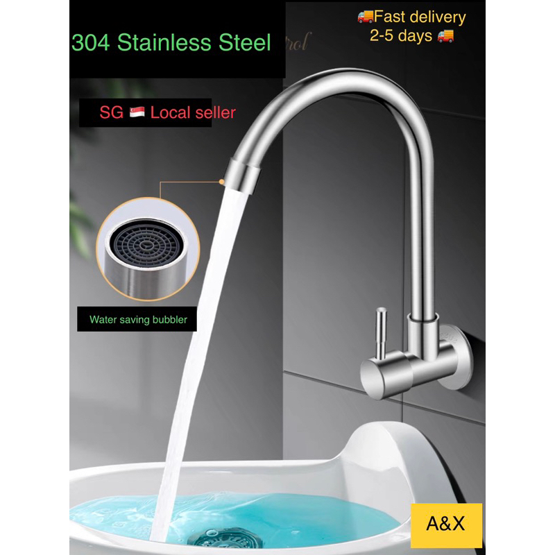 SG Ready stock 🔥 304 stainless steel Premium Quality Kitchen Faucet ...