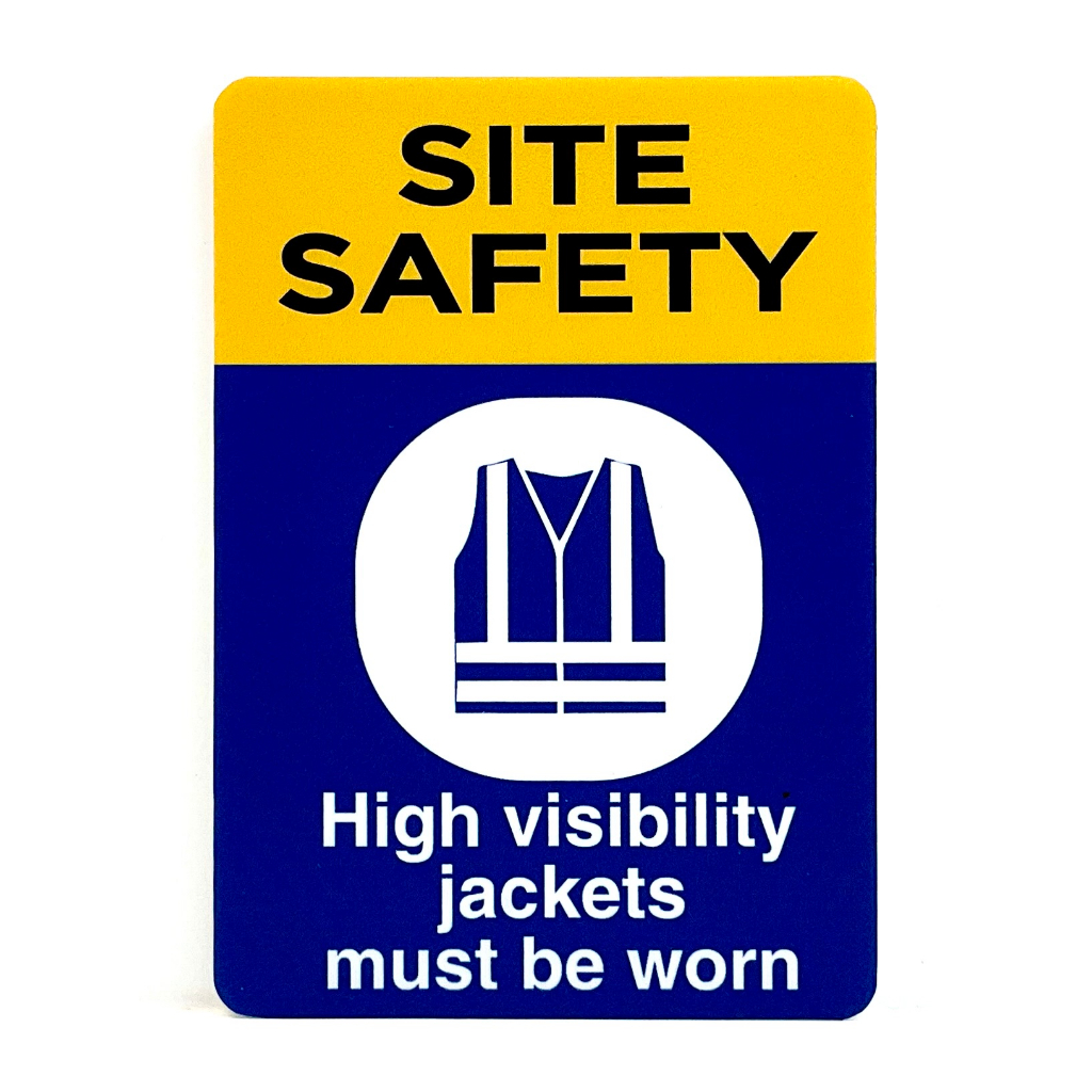 SITE SAFETY High Visibility Jackets Must Be Worn SIGN/SIGNAGE | 100mm x ...