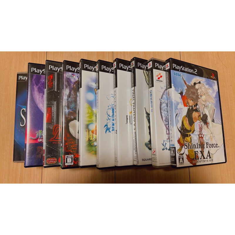PlayStation 2 ps2 a set of 10 games Konami square enix final fantasy ...
