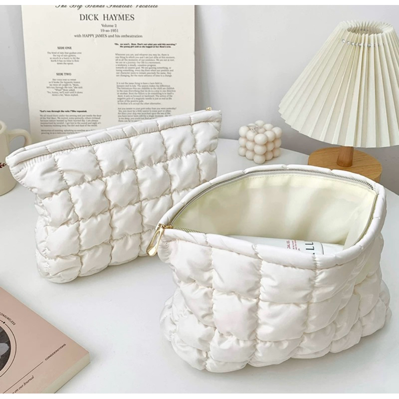 Puffy Makeup Pouch / Poofy Small Pouch | Shopee Singapore