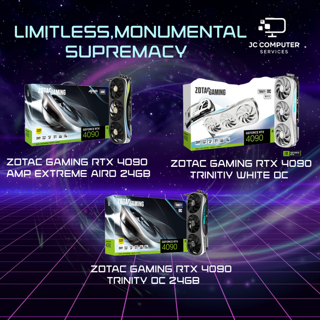 ZOTAC GAMING RTX 4090 TRINITY OC Black/White /AMP EXTREME AIRO 24GB ...