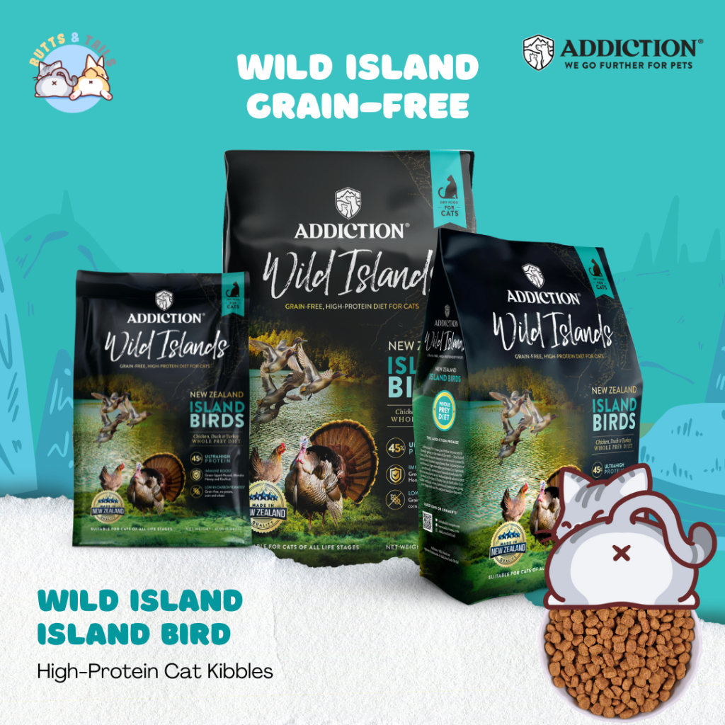Addiction WIld Island Birds Cat Dry Food | Shopee Singapore