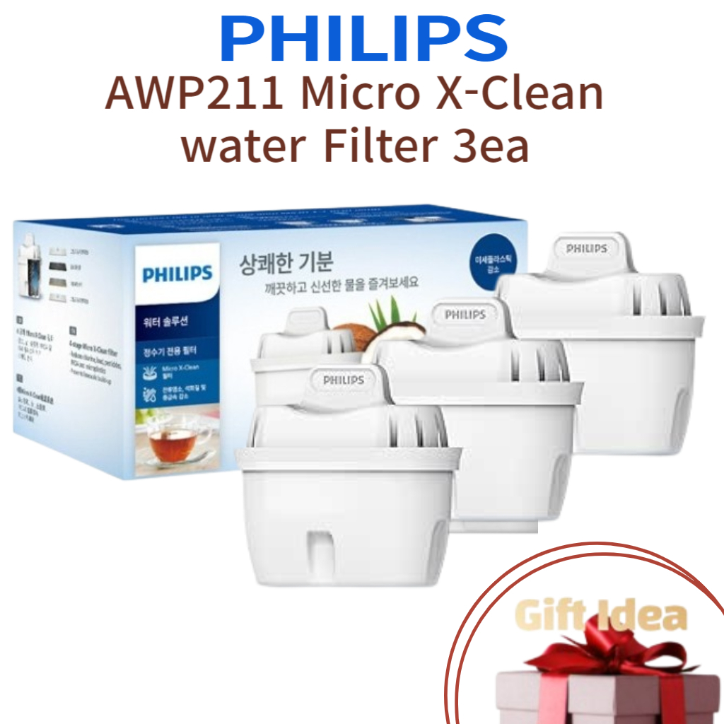 PHILIPS AWP211 Micro X-Clean Water Filter 3ea , Water Jug filter ...