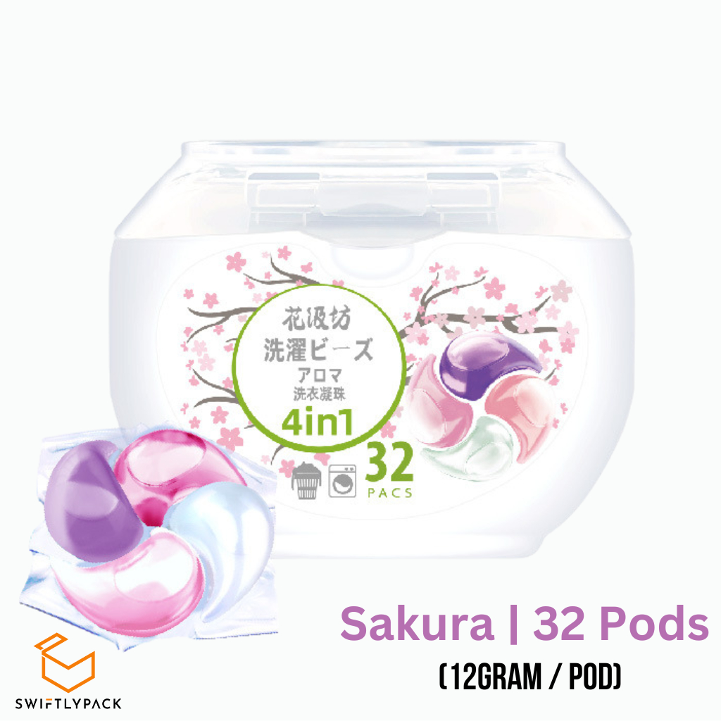 4-in-1 Laundry Capsule | Laundry Pod | Detergent Capsules (36/32 Capsules) | Shopee Singapore