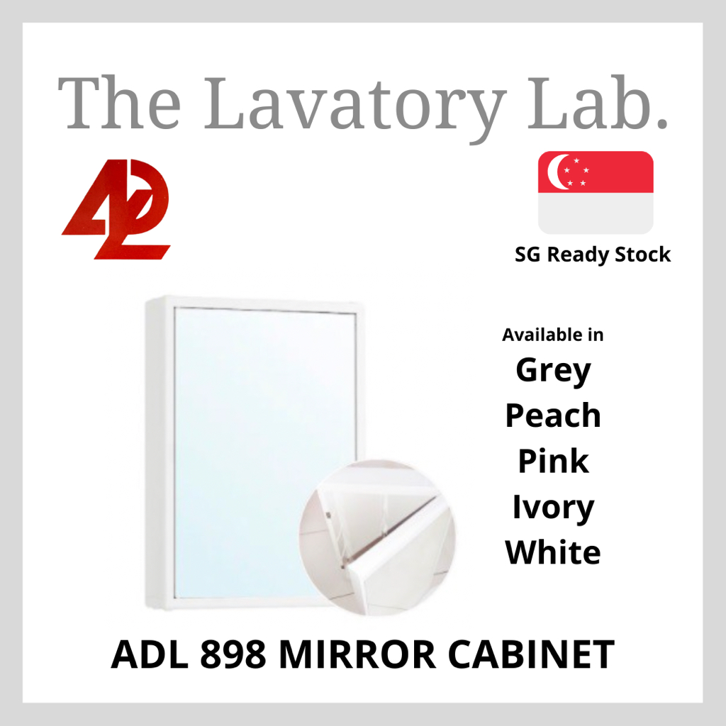 ADL Bathroom Mirror Cabinet 898 with Shelf & Toothbrush Holder ...