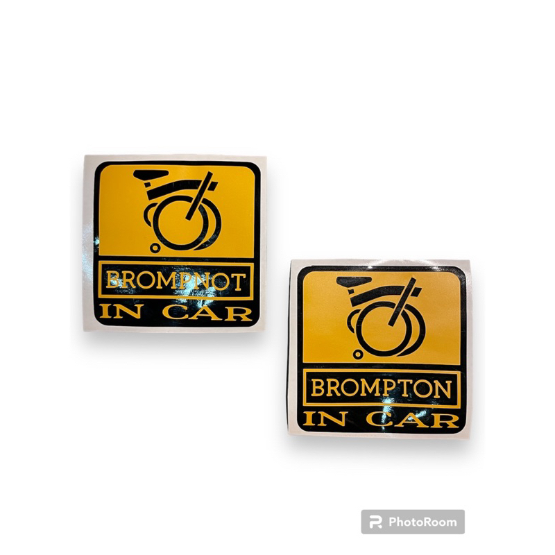 Brompton Brompnot in car Premium Quaility Waterproof die cut decal ...