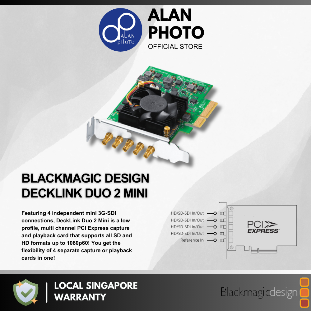 Blackmagic Design DeckLink Duo 2 Mini [BDLKDUO2LP] | Blackmagic ...