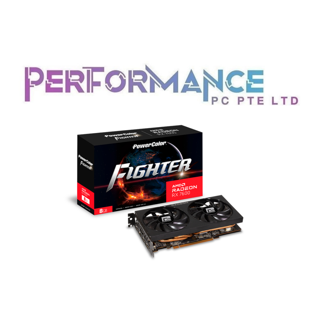 PowerColour Fighter AMD Radeon RX 7600 RX7600 8GB GDDR6 (3 YEARS ...