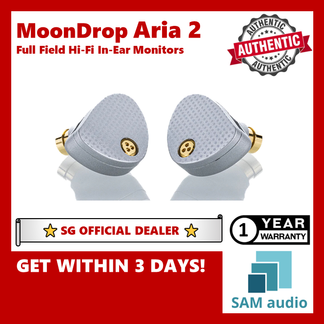 [🎶SG] MOONDROP ARIA 2 (Aria2) Full Field Hifi In Ear Monitor IEM ...