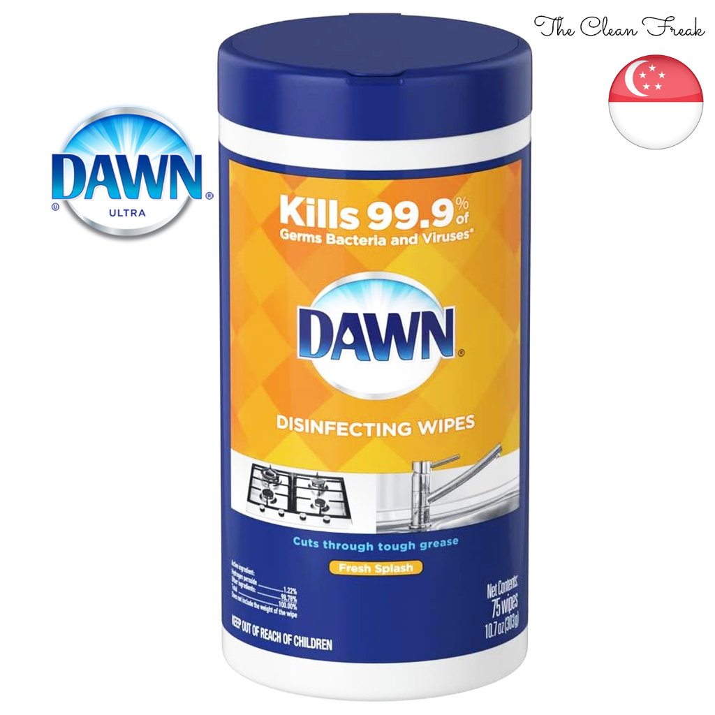 🇸🇬 Dawn Disinfectant Wipes, Kills 99.9% of Germs Bacteria & Viruses ...