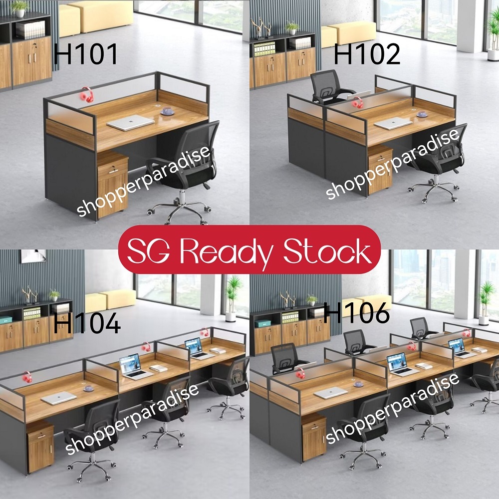 SG Ready Stock H101-H106Executive Workstation,partition,pedestal ...