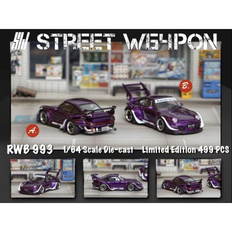 Street Weapon 1/64 RWB 993 Purple | Shopee Singapore