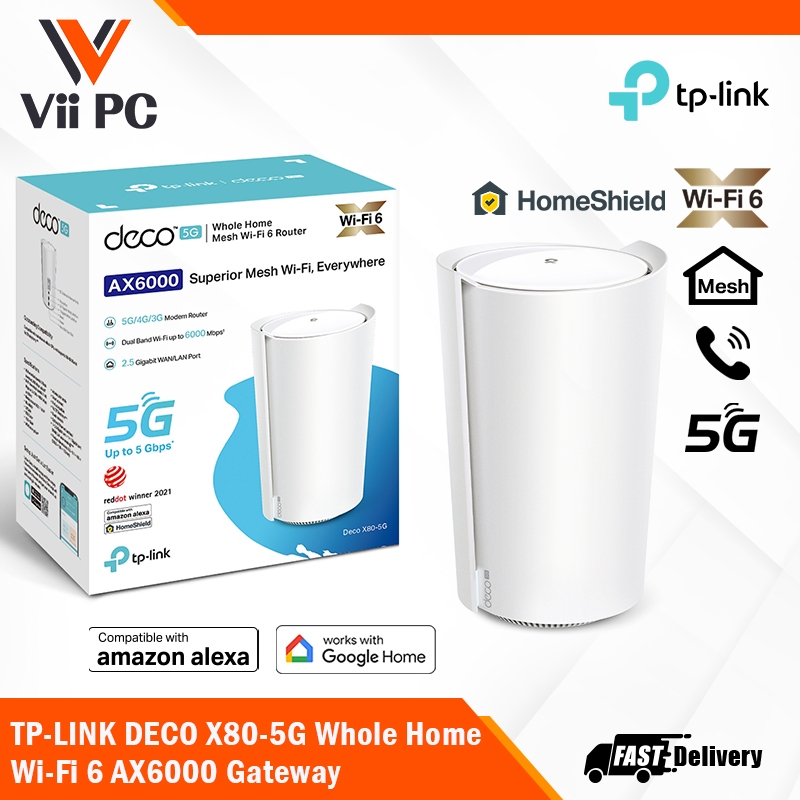 TP-LINK DECO X80-5G Whole Home Wi-Fi 6 AX6000 Gateway | Shopee Singapore