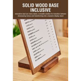 Woody Table Menu Stand | Wooden Restaurant Order Slip Board | Vintage ...