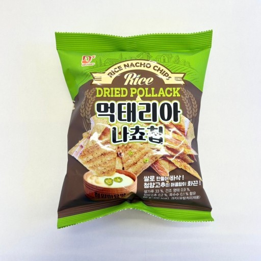 [GS25 Youus] Dried pollack nacho chips 먹태리아 나쵸칩 60g | Shopee Singapore