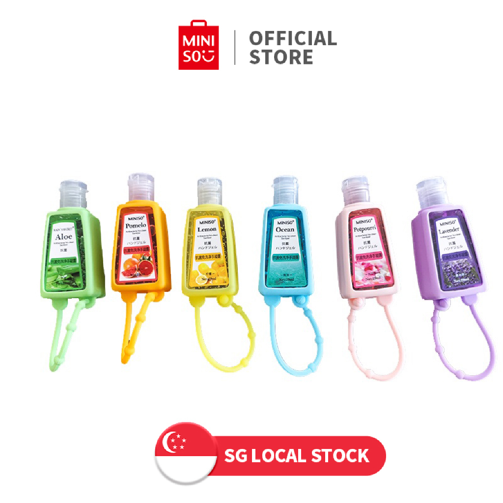 MINISO Hand Sanitiser Gel 29ml(Lemon/Ocean/Aloe/Lavender/Grapefruit ...