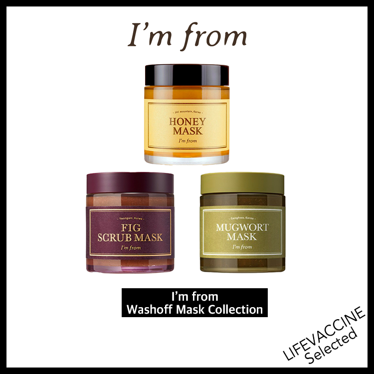 [I'm from] Washoff mask pack Collection (Honey Mask / Fig scrub Mask ...