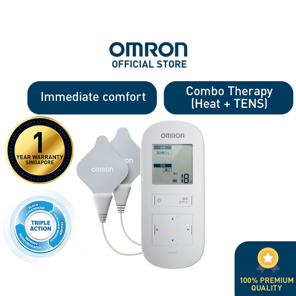 OMRON Electronic Nerve Stimulator (HEAT + TENS) HV-F311 | Shopee Singapore